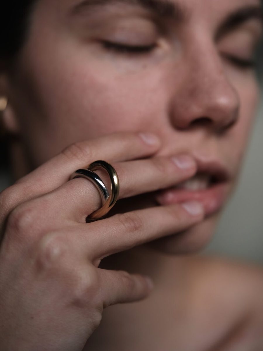 BANDHU | Jewelry | Buy online & in Berlin |Twotone Ring | Silver Gold – Les Soeurs Shop