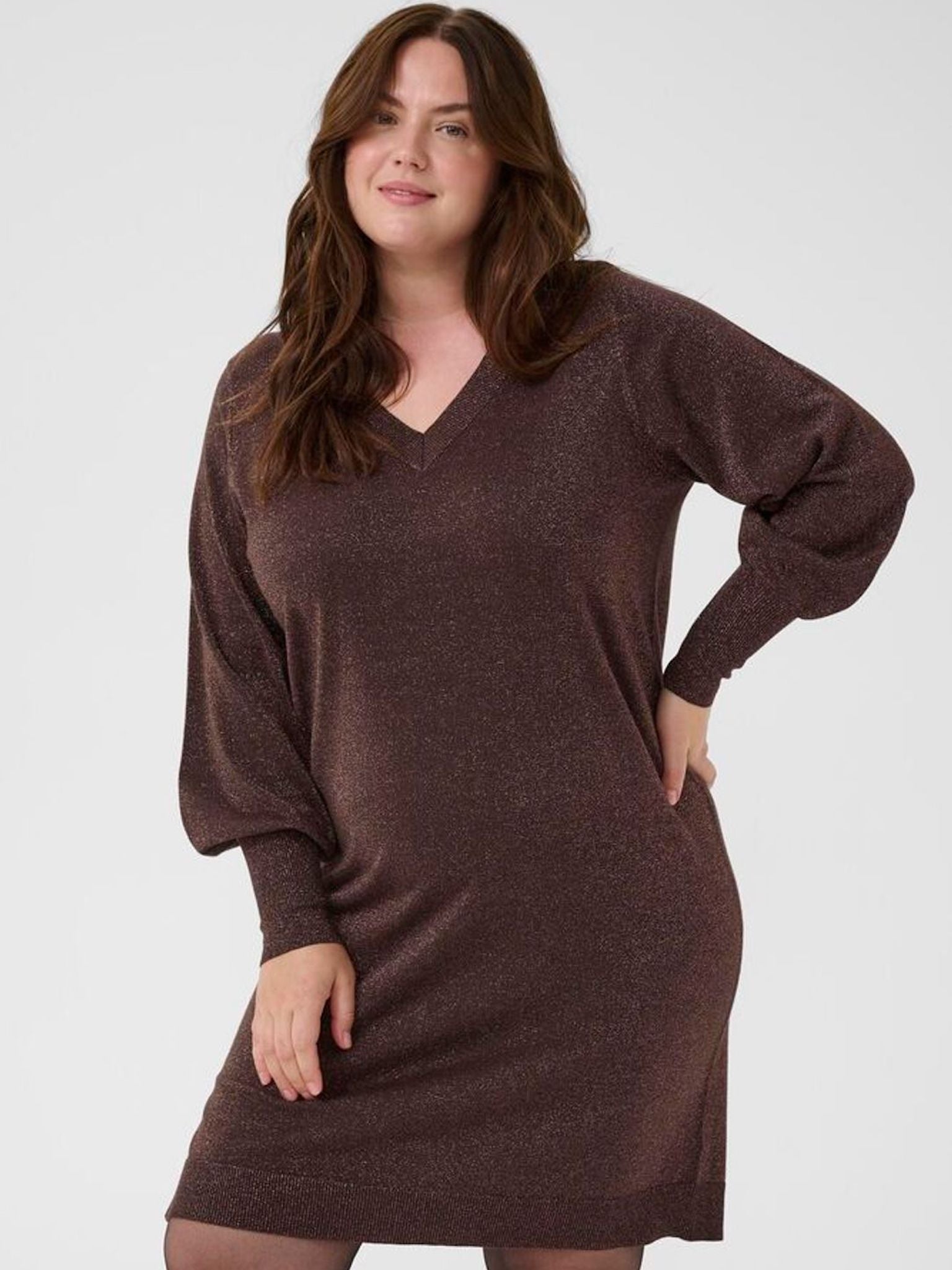 PLUS SIZE FASHION I ONLINE & in Berlin | KAFFE CURVE | Feinstrickkleid ...